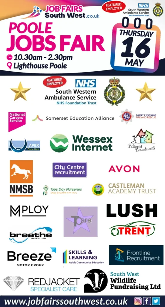 Poole Jobs Fair | 16th May 2024 | Lighthouse Poole | New Job