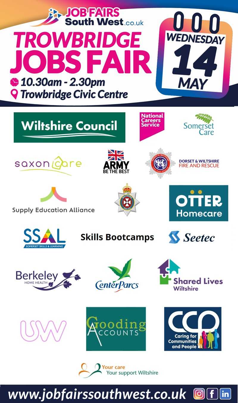 Trowbridge Jobs Fair | 14th May 2025 | Civic Centre | New