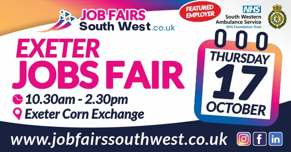 Exeter Jobs Fair | Oct 17th 2024 | Corn Exchange | New Jobs